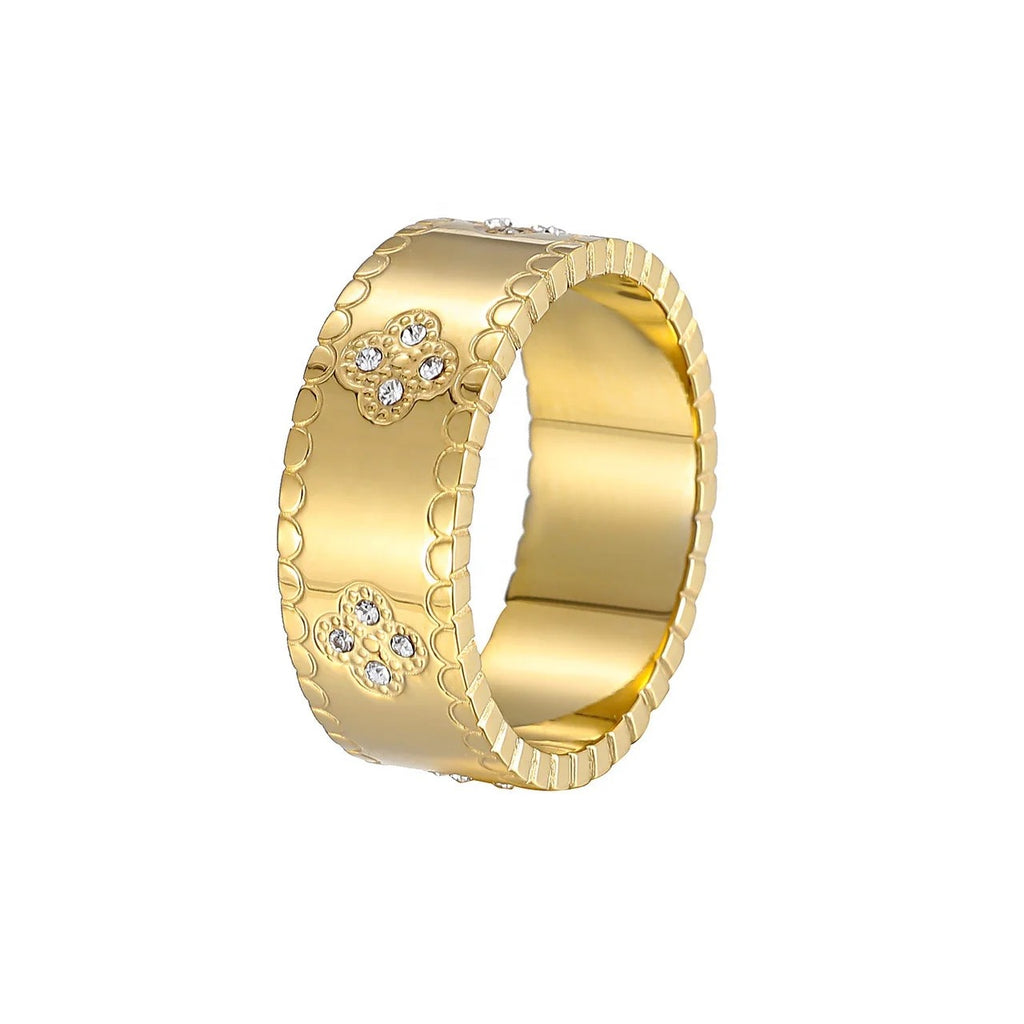 Clover band ring – XVXII Jewellery