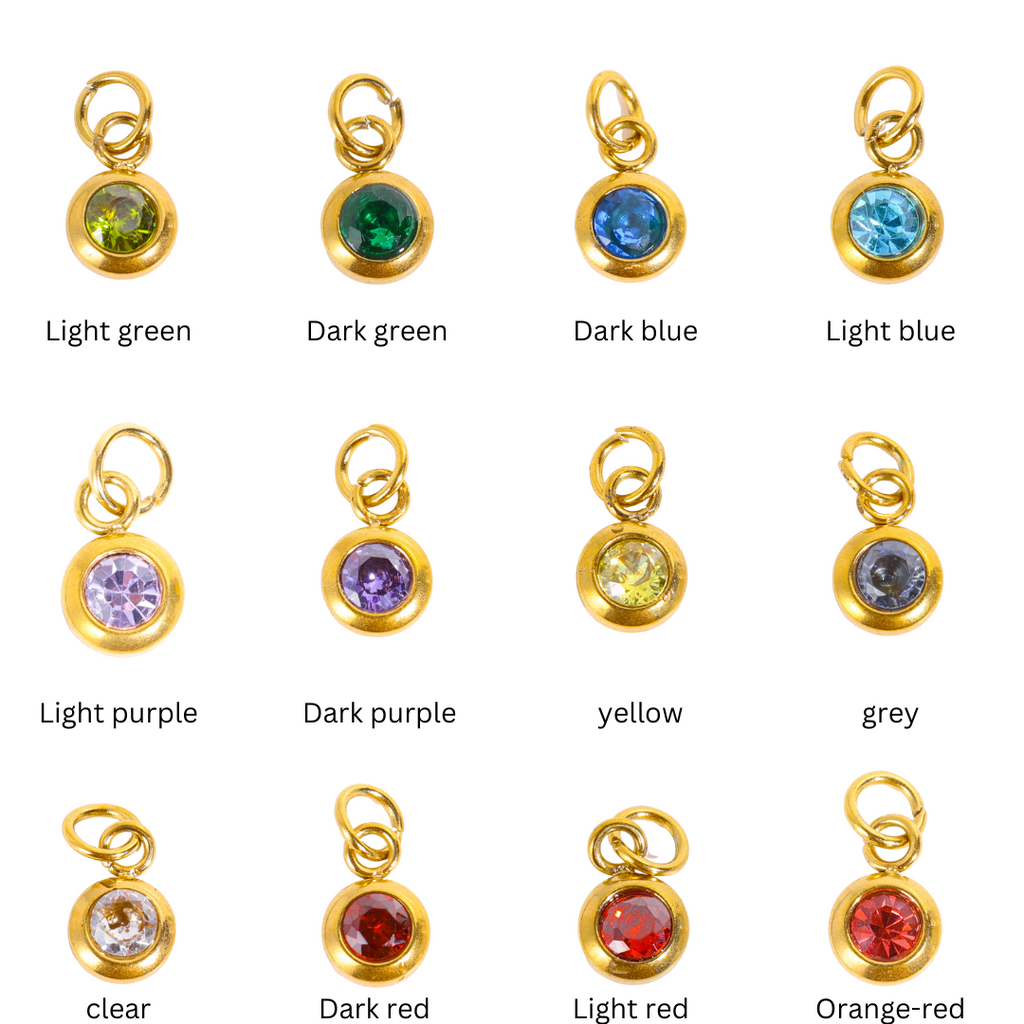 Colored gem charms – XVXII Jewellery